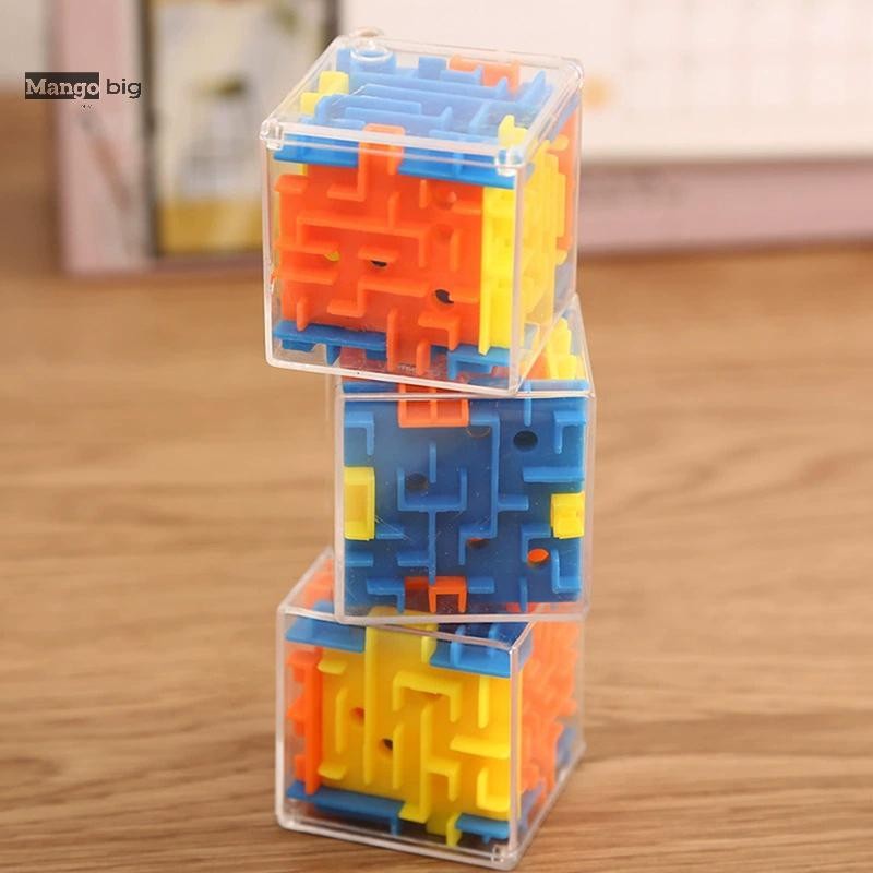 Mangobig 3D Maze Magic Cube Six-sided Transparent Puzzle Speed Cube ...