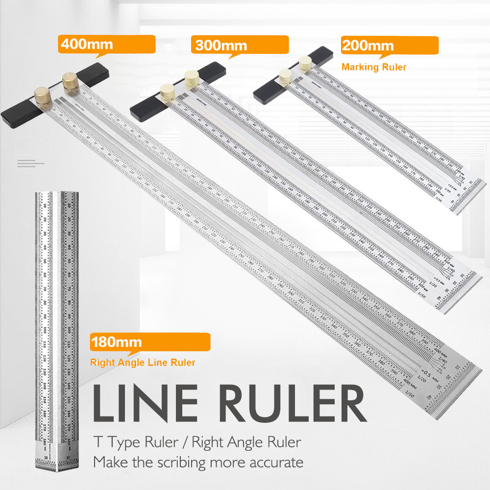 Stainless Steel Marking Ruler Hole Ruler Woodworking Marking Ruler ...