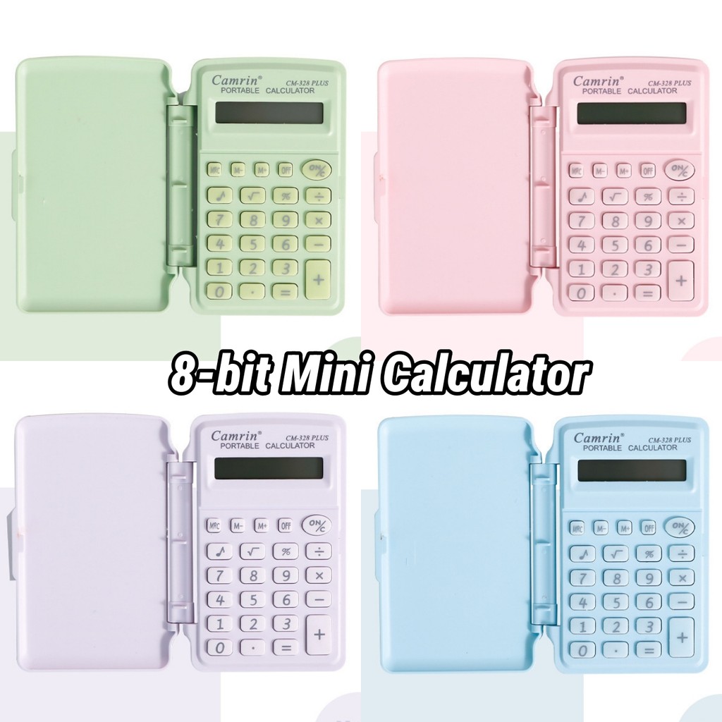 Candy Color Small Calculator Student Flip Electronic Arithmetic Machine ...