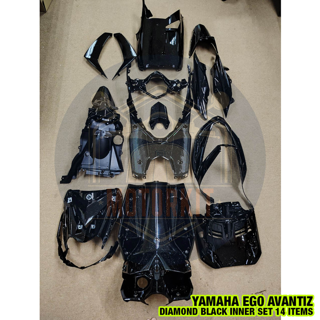 YAMAHA EGO AVANTIZ DIAMOND BLACK HITAM INNER SET COMPLETE SET 14 ITEMS ...