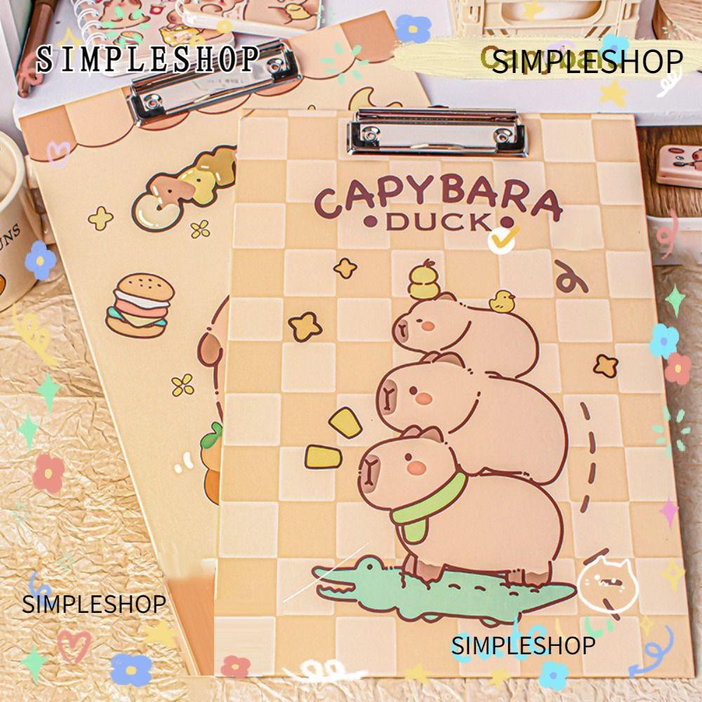 SIMPLESHOP A4 Folder Board, Paper Multifunctional Clipboard, Cute School Supplies Cartoon ...