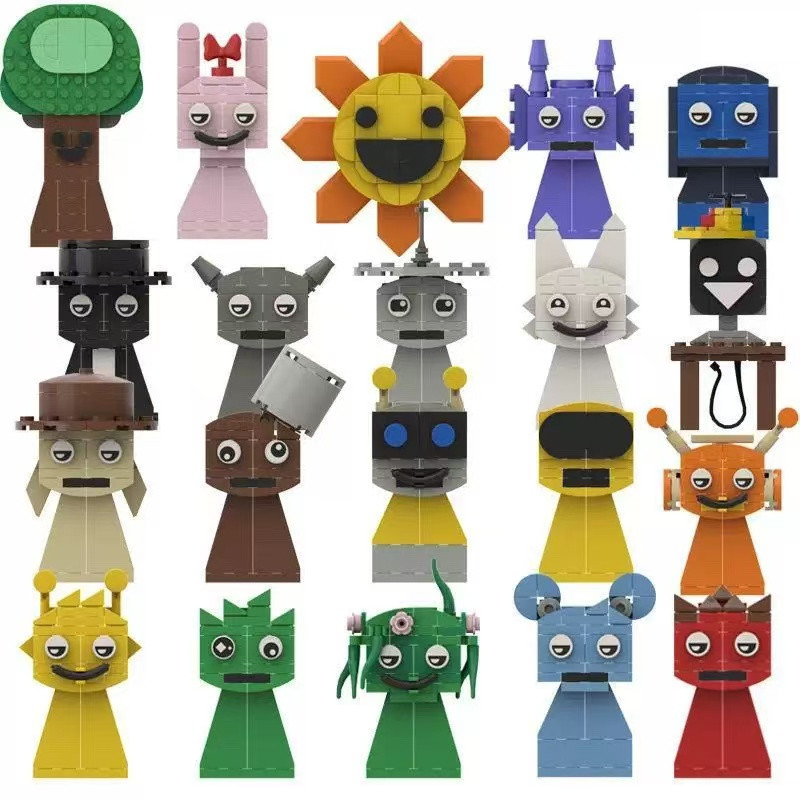 Sprunki Action Figures Brud Oren Durple Clukr Fun Bot Vineria Gray Brud ...