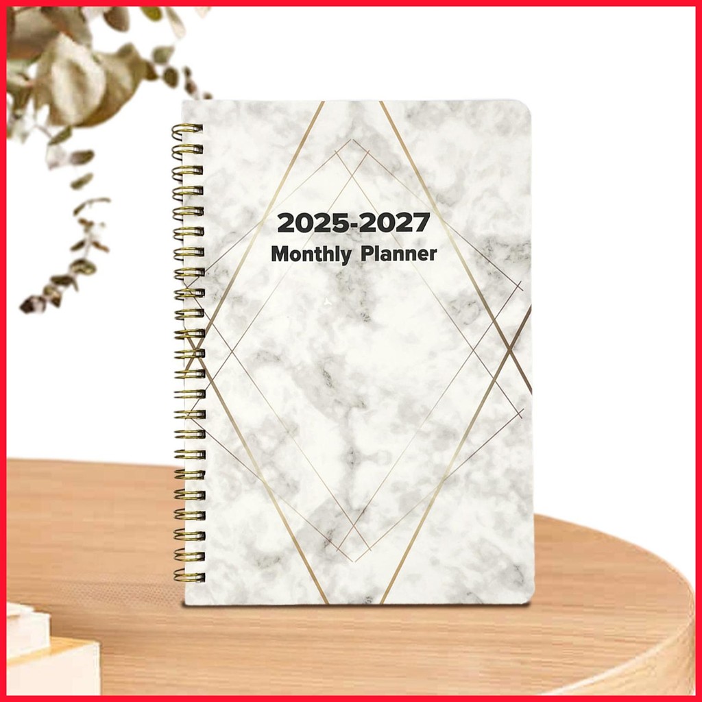 2025-2027 Monthly Planner 2025 Calendar Planner Spiral Monthly Planner ...