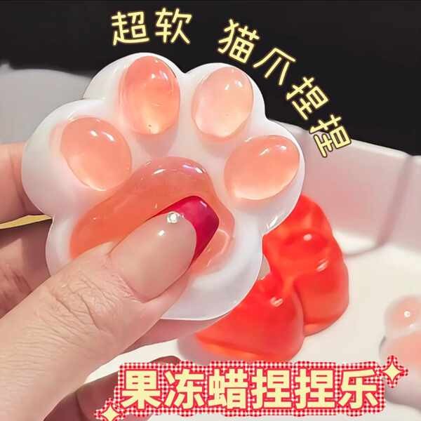 squishy jumbo Cat Api Jelly Wax Cat's Paw Pinch Le Kids Girls DIY Bahan ...