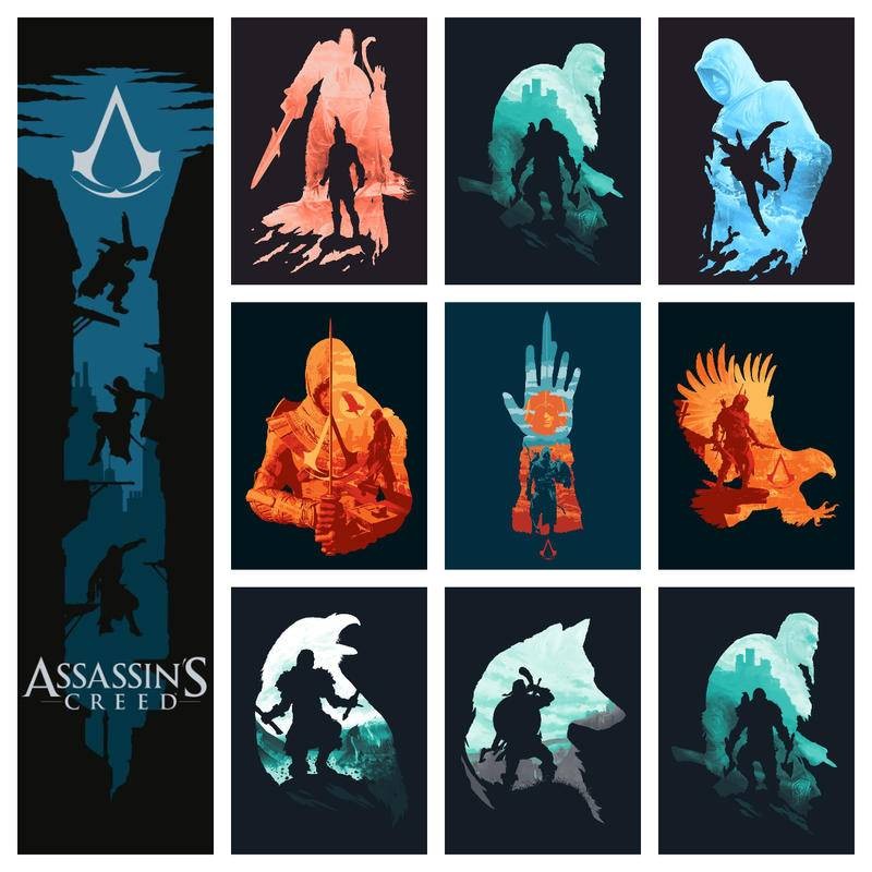 Assassin's Creed Shadows Poster Top Gaming Wall Art AC Shadows ...