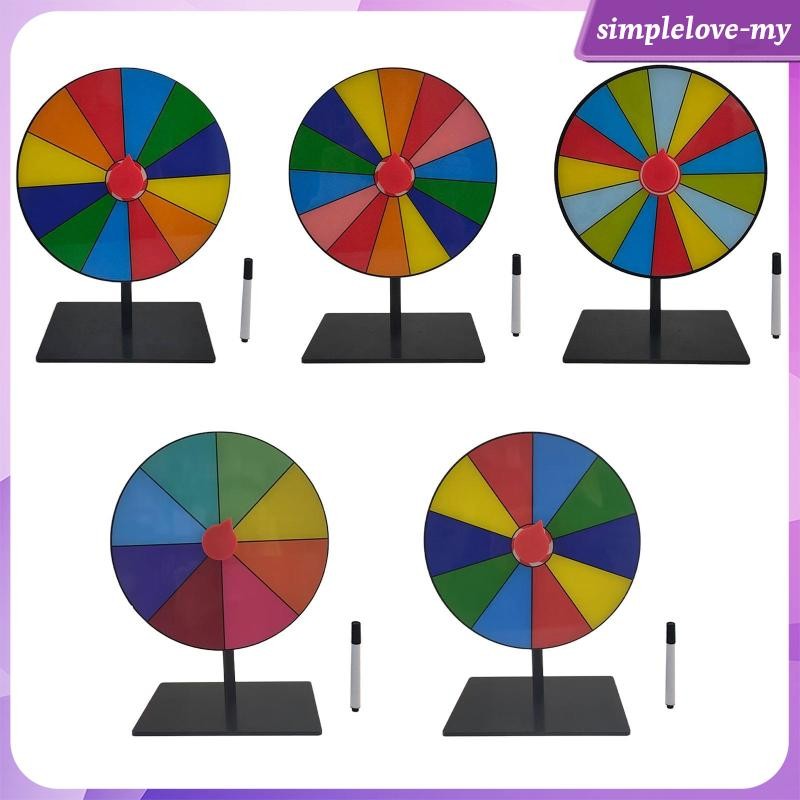 [SimpleloveMY] Tabletop Prize Turntable Set Color Rotating Wheel with ...