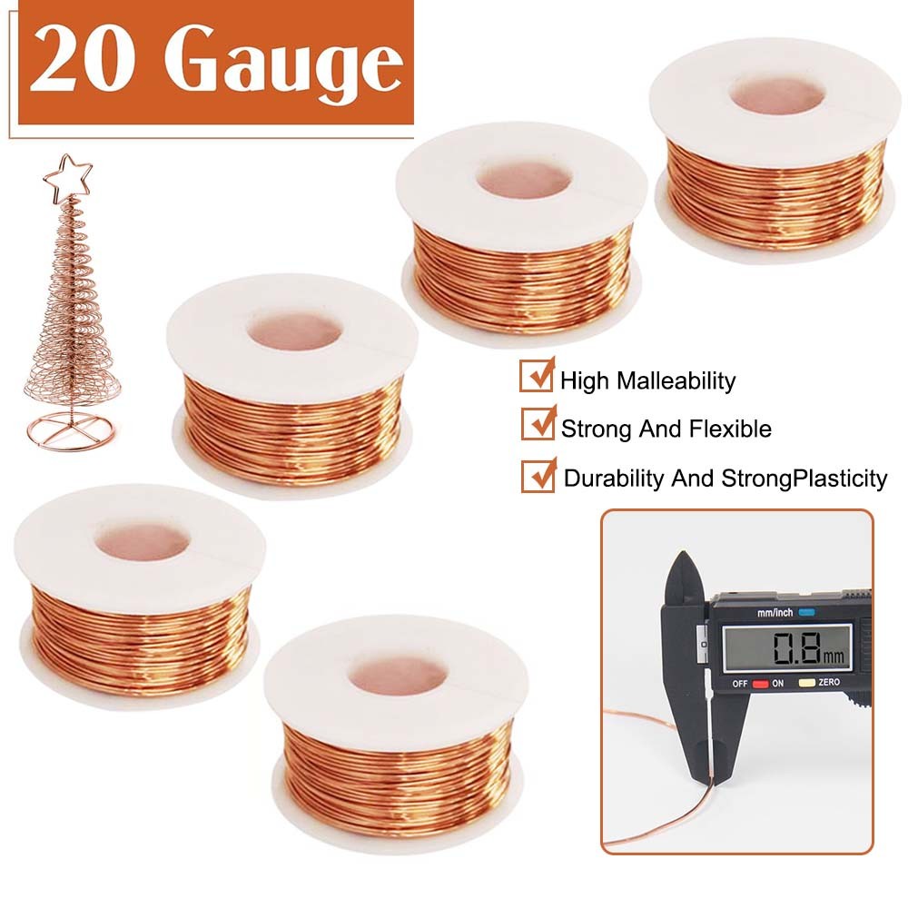 Coppers Wire, 24 Gauge,20Gauge Solids Coppers Wire for Jewelry Making ...