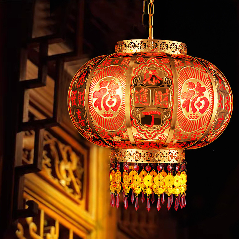 2025 New Style New Year Rotating Red Lantern Gate High-End Chinese New ...