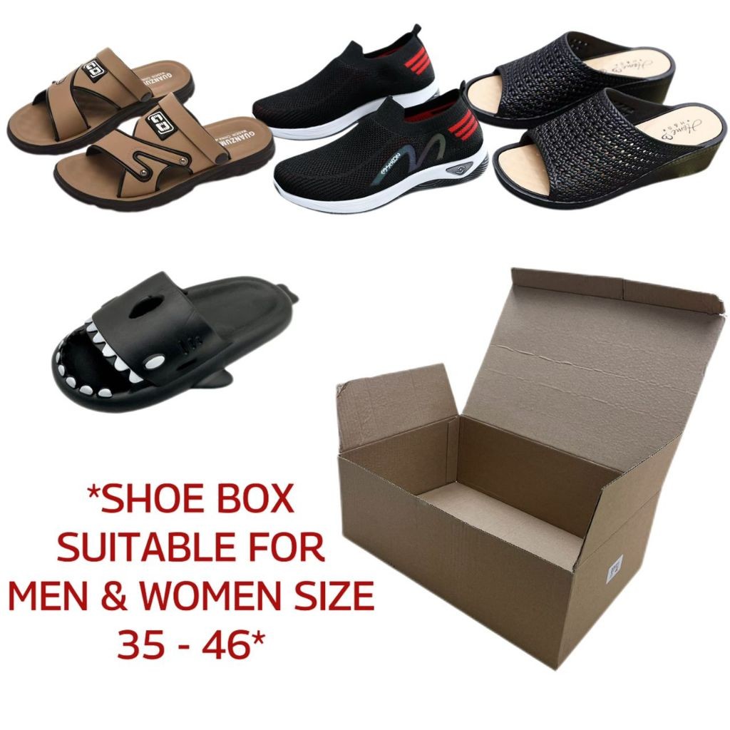 4season - Kotak Kasut For Unisex Men Women Size 35-46 Packaging Box ...
