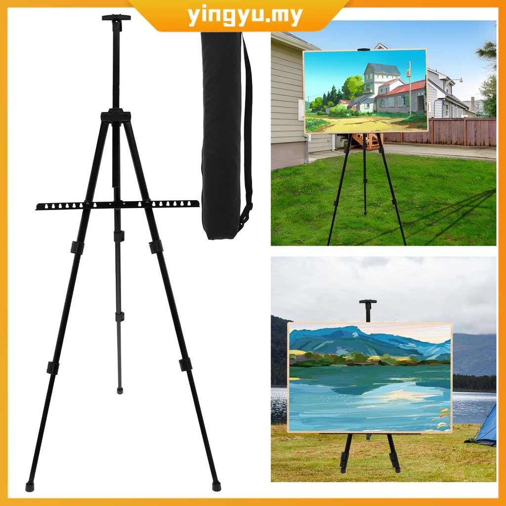 Easels for Painting Art Painting Display Easel Stand Adjustable Metal ...