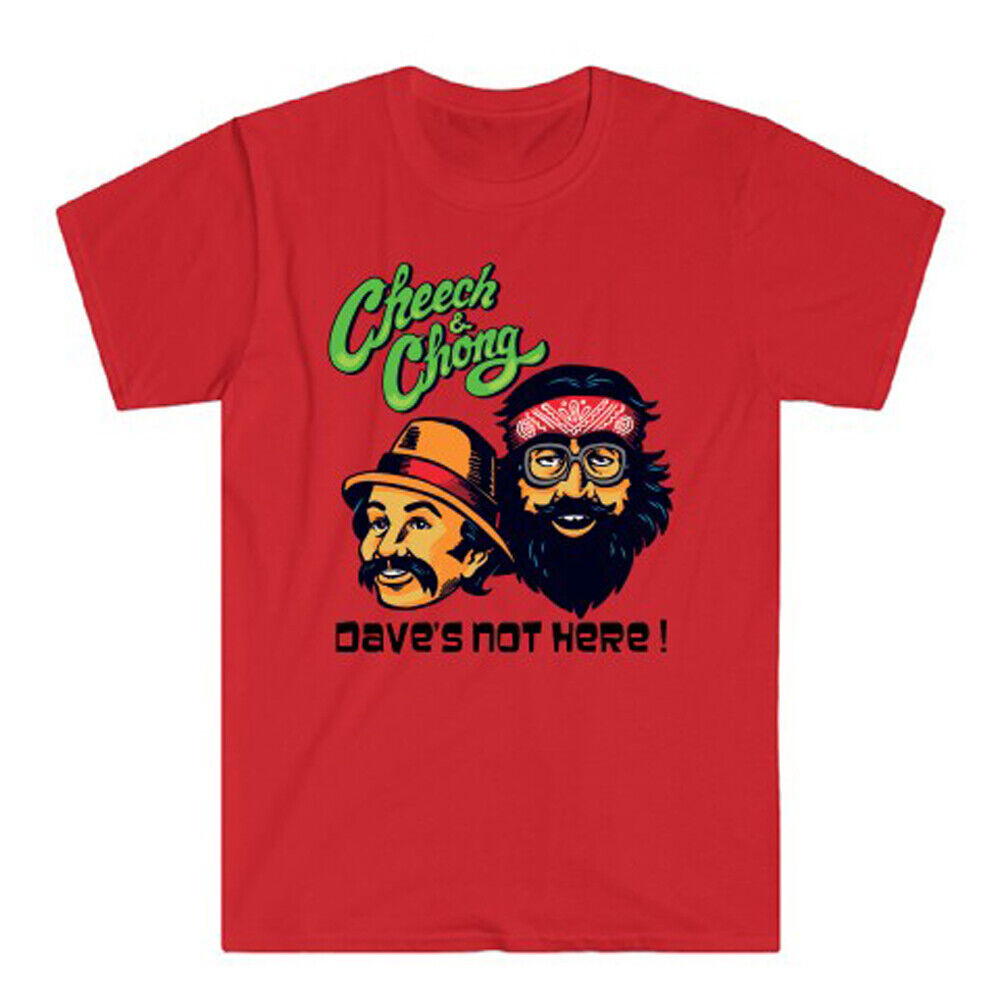Cheech And Chong Dave'S Not Here Tv Show Men'S Red T-Shirt | Shopee ...