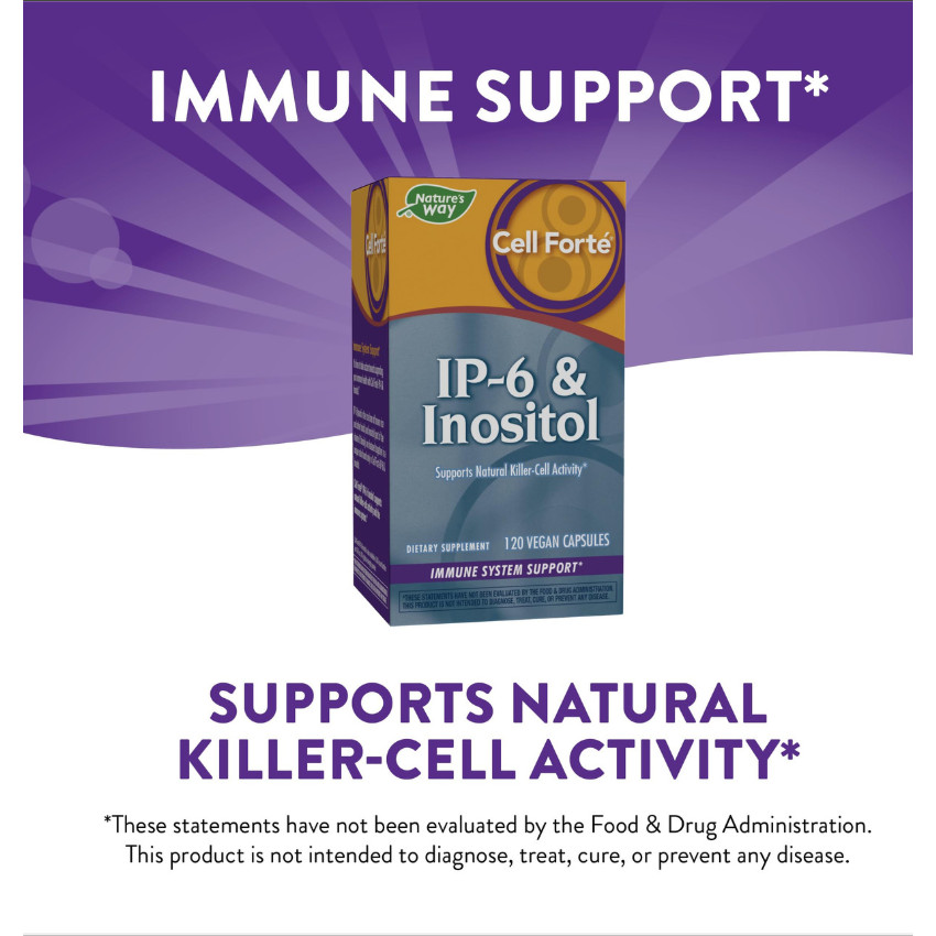 Nature's Way ~ Cell Forté, IP-6 & Inositol, 120Vegan Capsules | Shopee ...