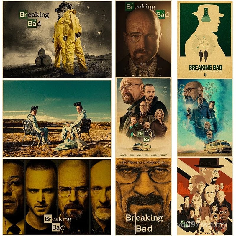 Nostalgic Posters Breaking Bad Poster TV Show Retro Kraft Paper Prints ...