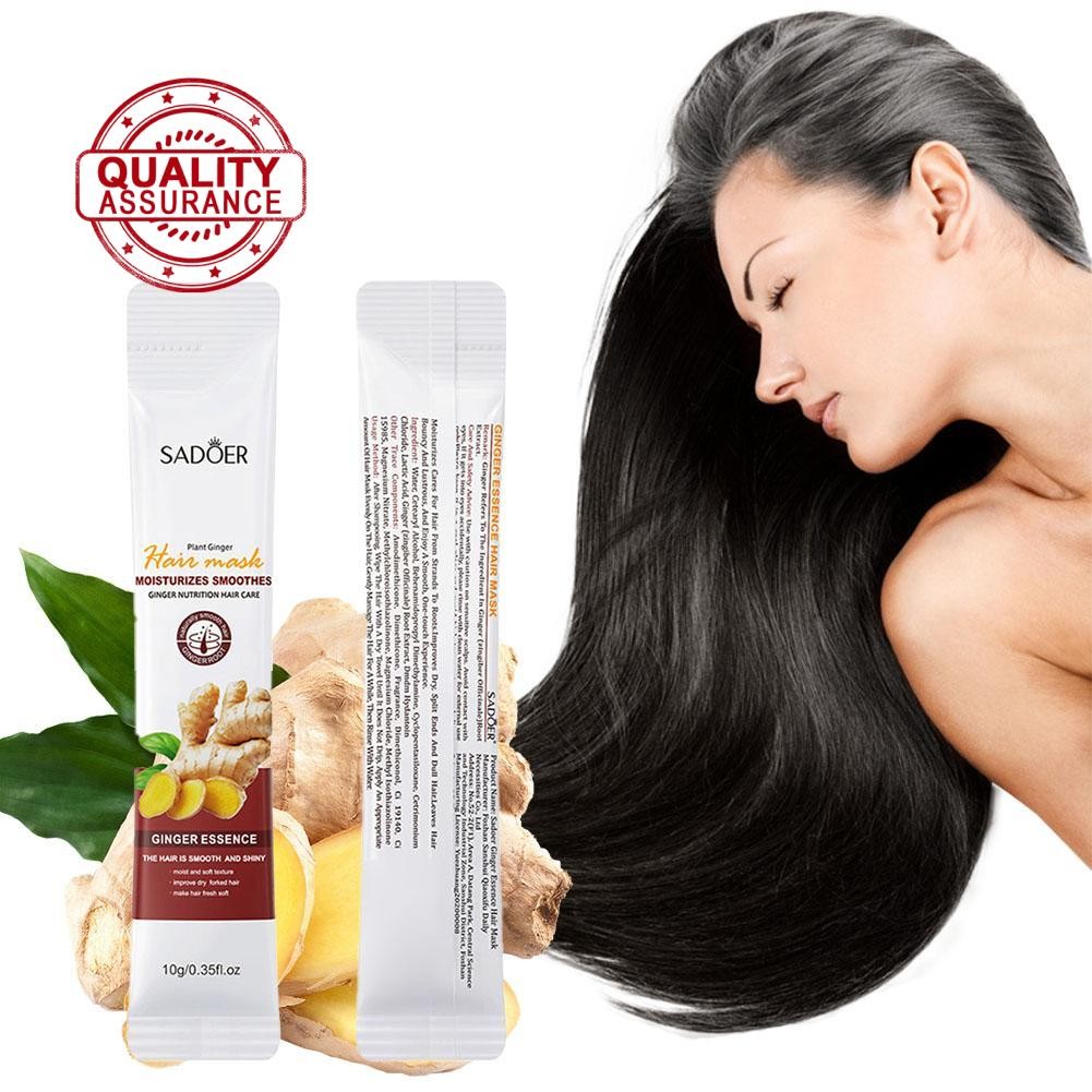Sadoer Hair Mask Ginger Essence Hair Mask Improve Frizz Mask Hair And Soften And Strands R2v7 ...