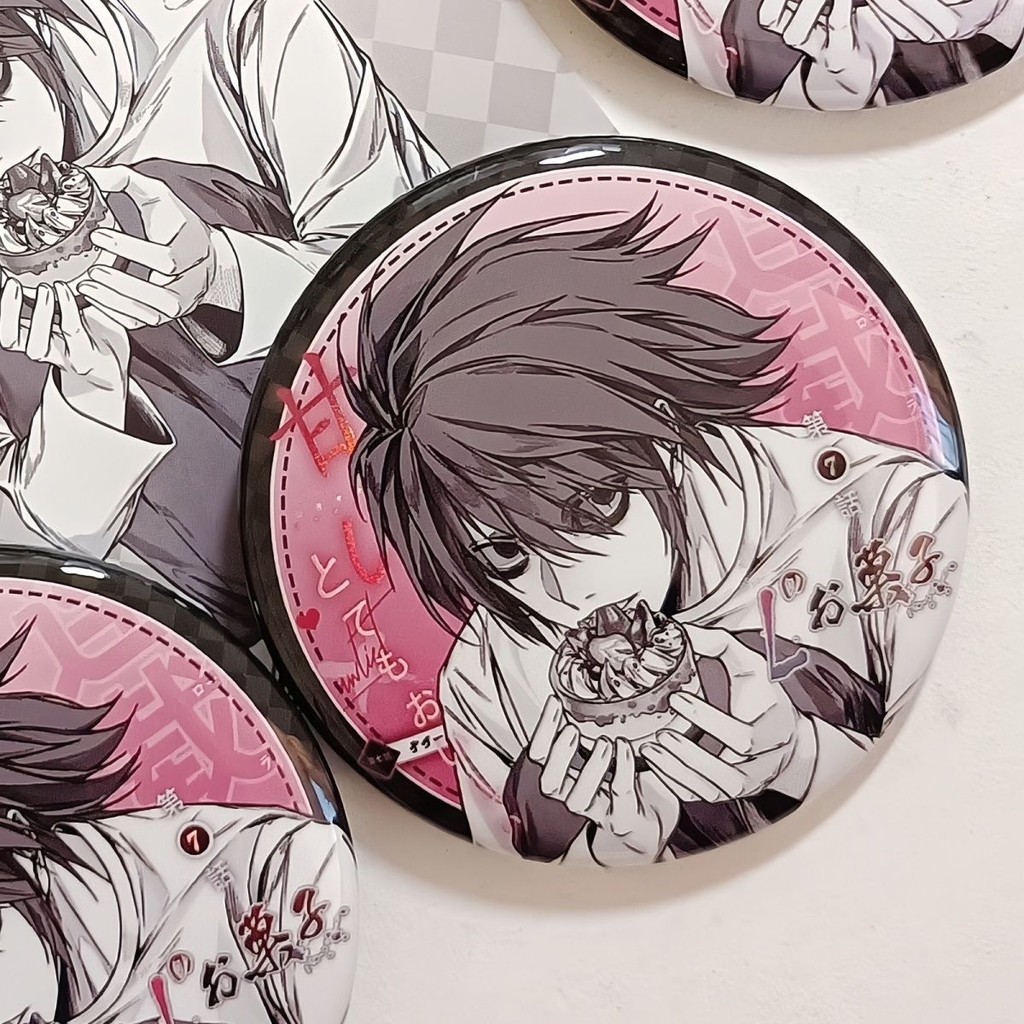 L Lawliet Cake Badges DEATH NOTE Anime Goods Collection Kawaii Brooch ...