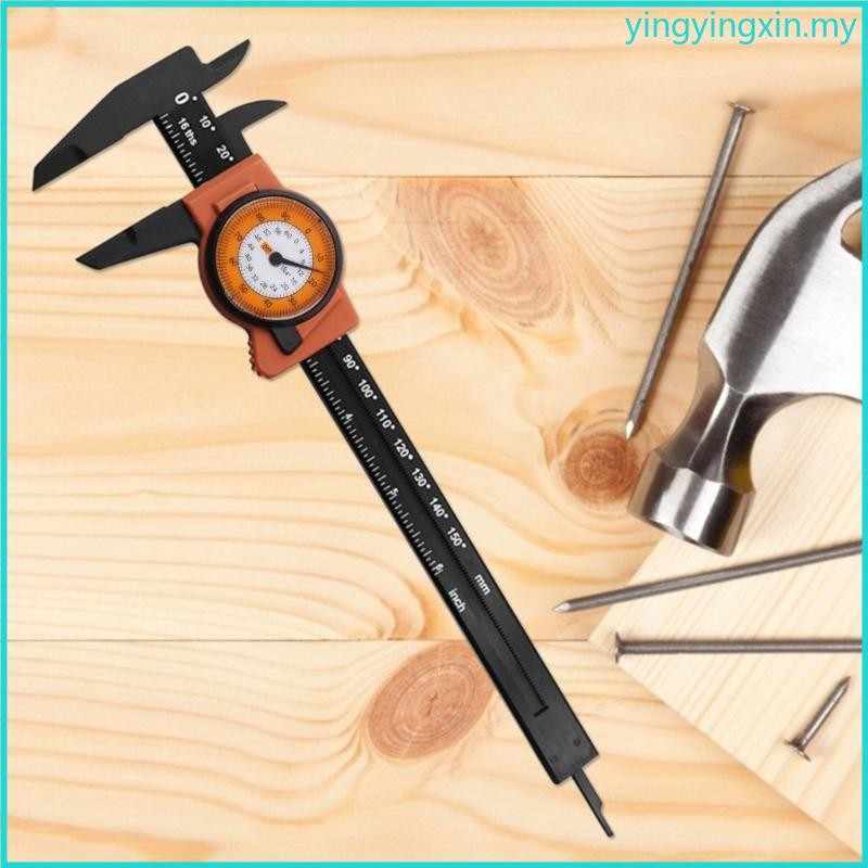 YIN 6 inches Vernier Caliper with Watch Plastic Scale Caliper Impe-rial ...