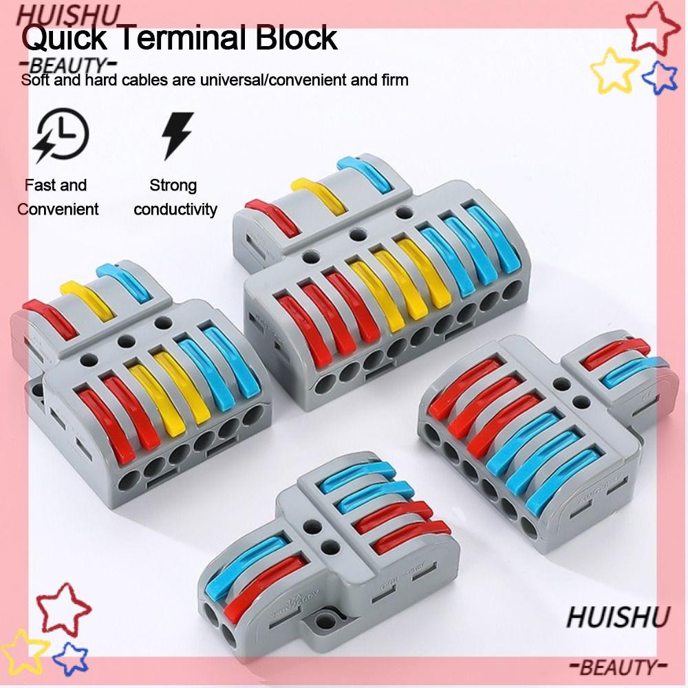 HUISHU Wire Connector, Universal Compact Mini Quick Terminal Block ...