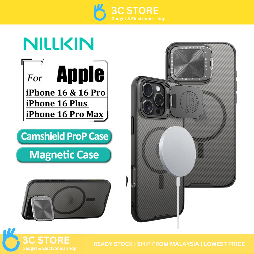 Nillkin Camshield Prop Case (Magnetic) for iPhone 16 Pro Max/iPhone 16 ...