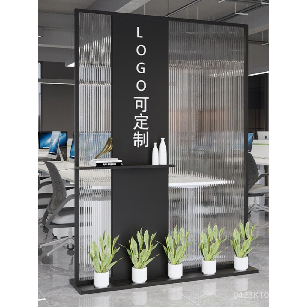 Block Simple Long Rainbow Entrance Glass Partition Image Wall Mobile ...