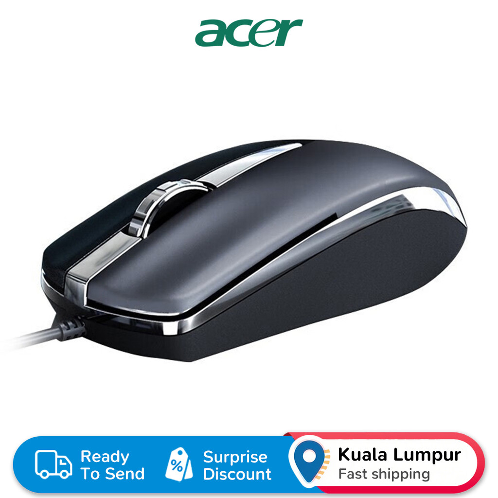 Acer USB Wired Mouse M119 Bass Button 1000DPI Comfortable and Durable ...