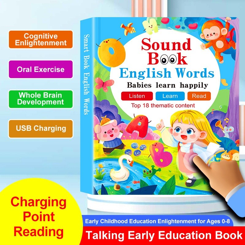 🔥Children's Day🔥Kids English Learning Book Buku Interaktif 2-12 Tahun ...