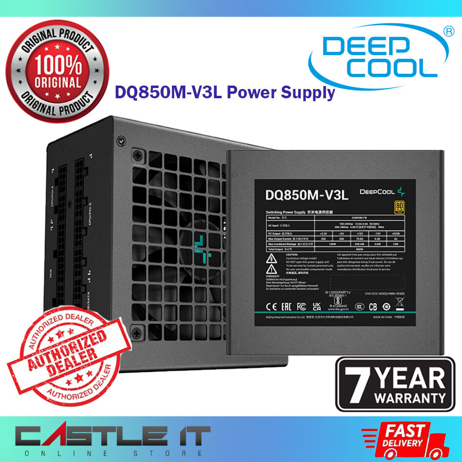 DeepCool DQ850M-V3L 850W 80PLUS Gold Full Modular PSU (R-DQ850M-FB0B-UK ...