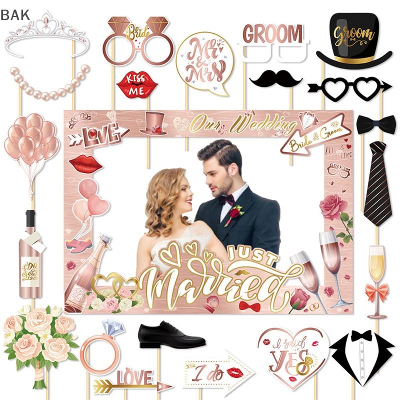 BAK Wedding Photo Frame & Photo Props Set Wedding Picture Frame Photo ...