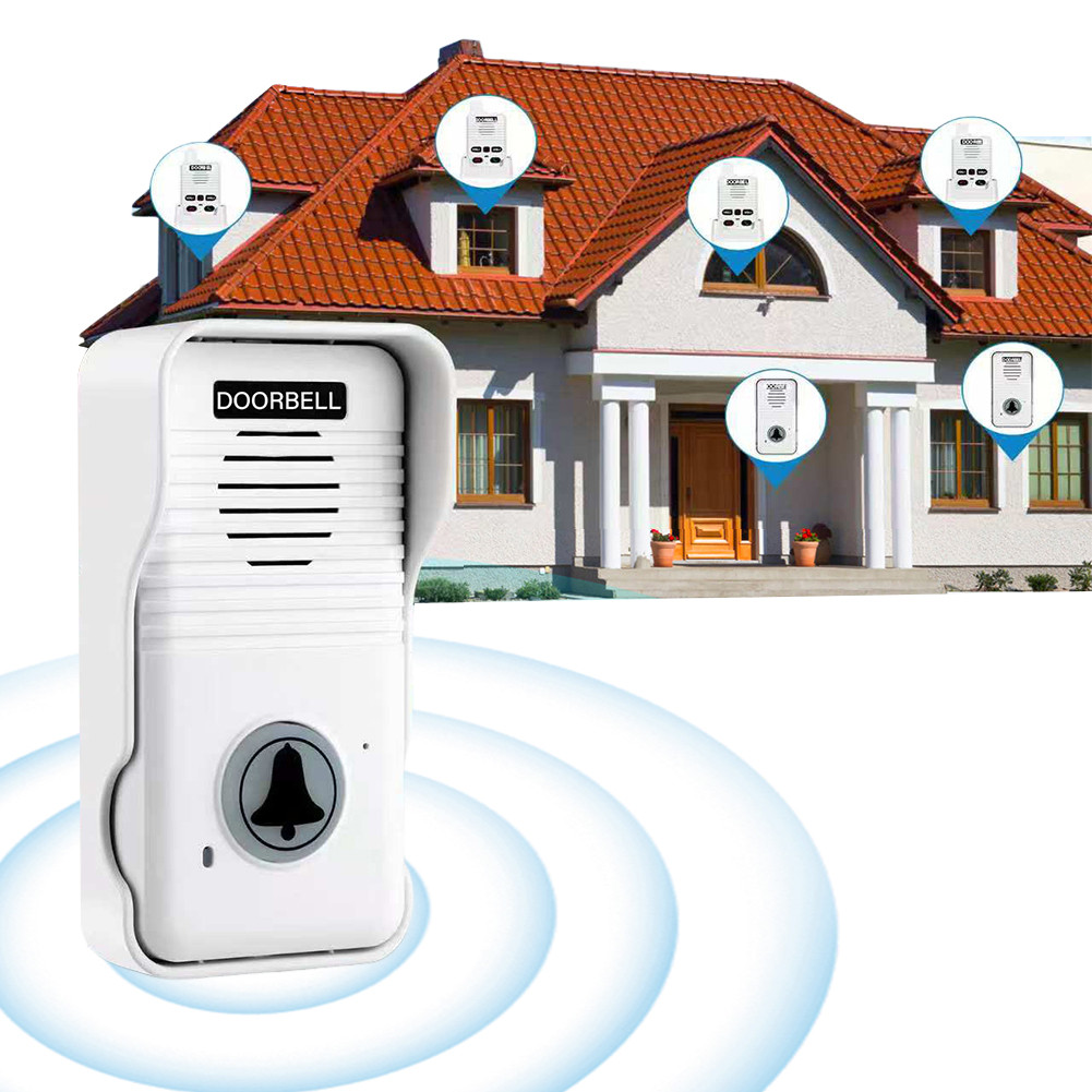 keepdreaming Wireless Voice Duplex Intercom Doorbell with Rechargeable ...