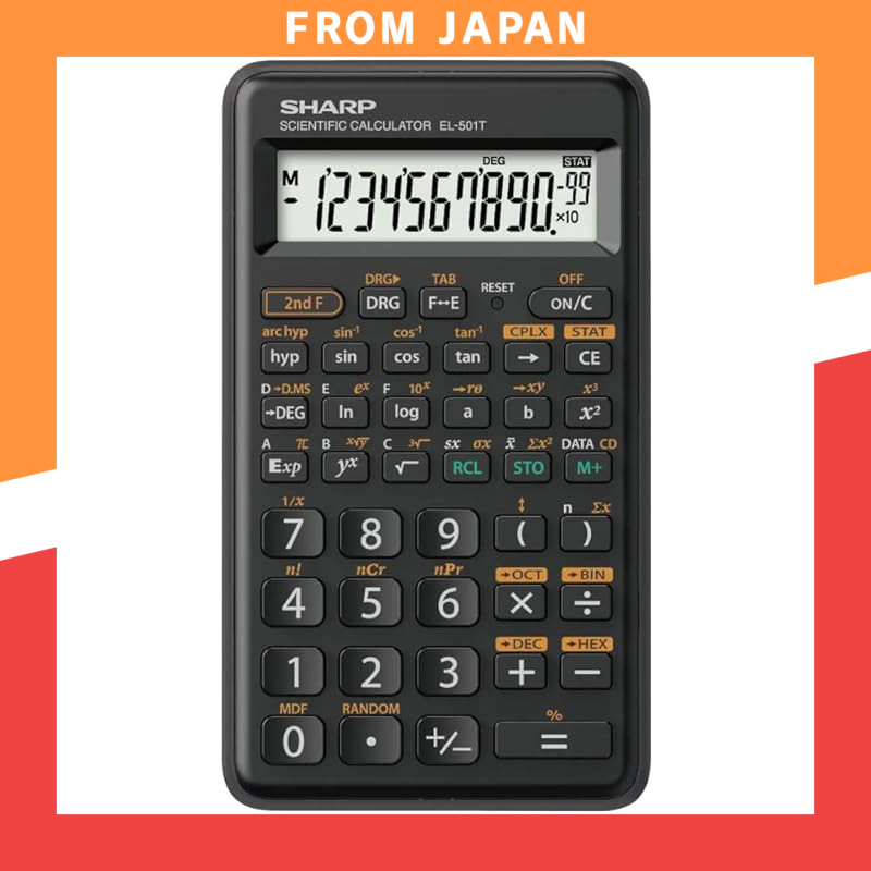 SHARP Function Calculator Simple & Compact 73 Functions Entry Model ...