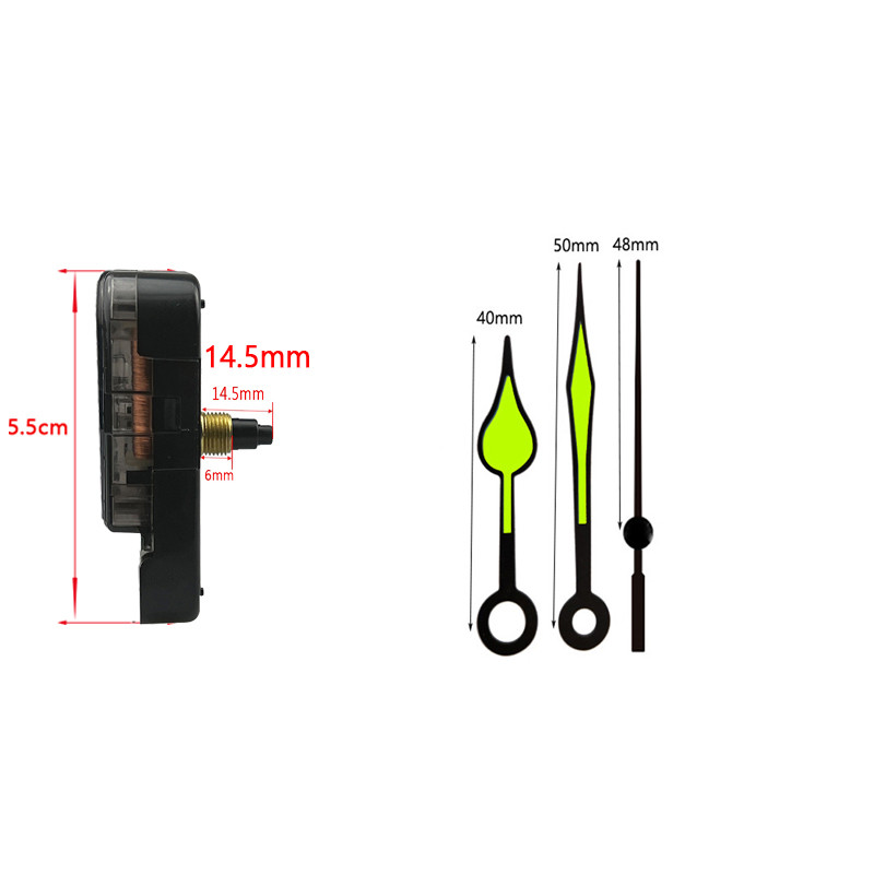 Small Pointer Seiko Axis Sweeping Second Silent 12888 Movement Short ...