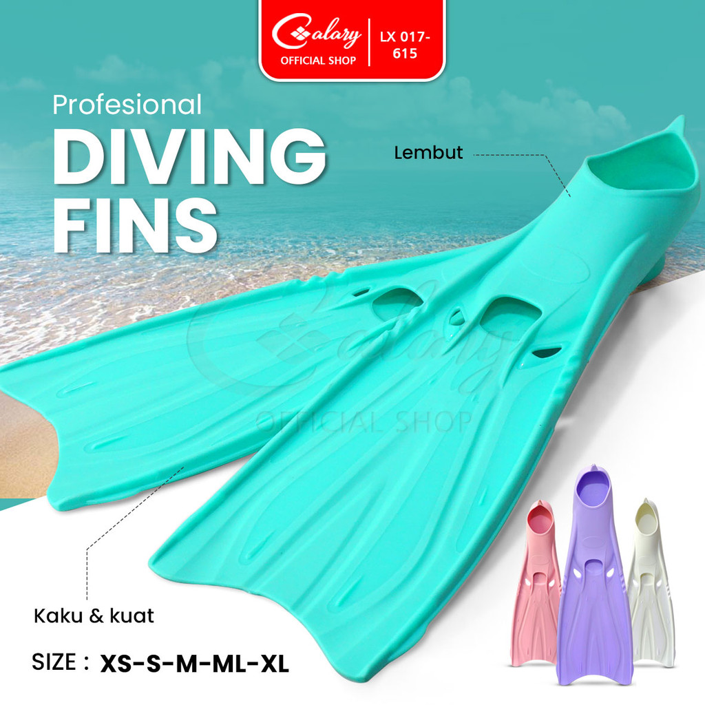 CALARY Frog Feet Diving Fins Marine Snorkeling Equipment Swimming ...