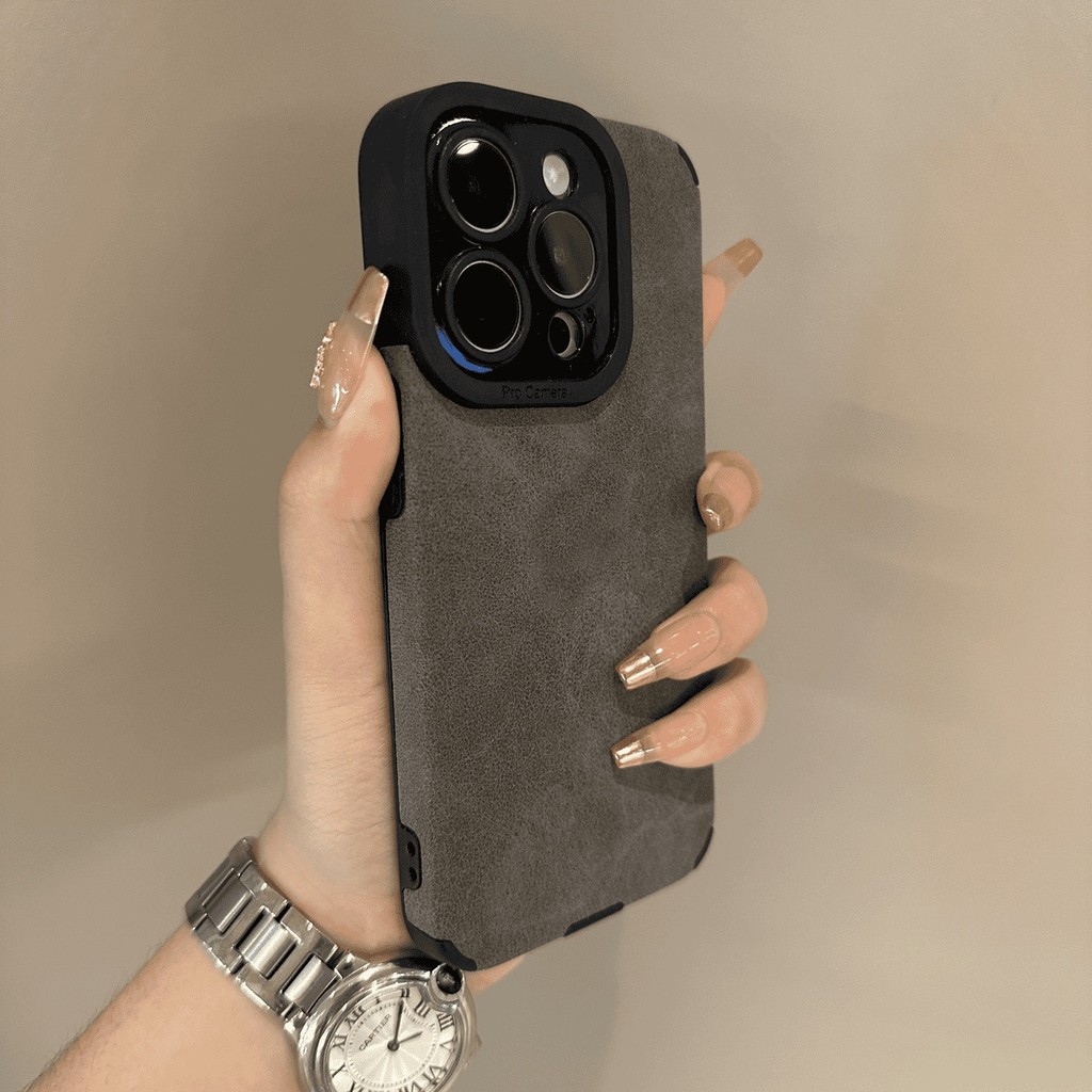 Luxury Suede Leather case for iPhone 16 15 ProMAX 14 13 12 11 ProMAX IX ...