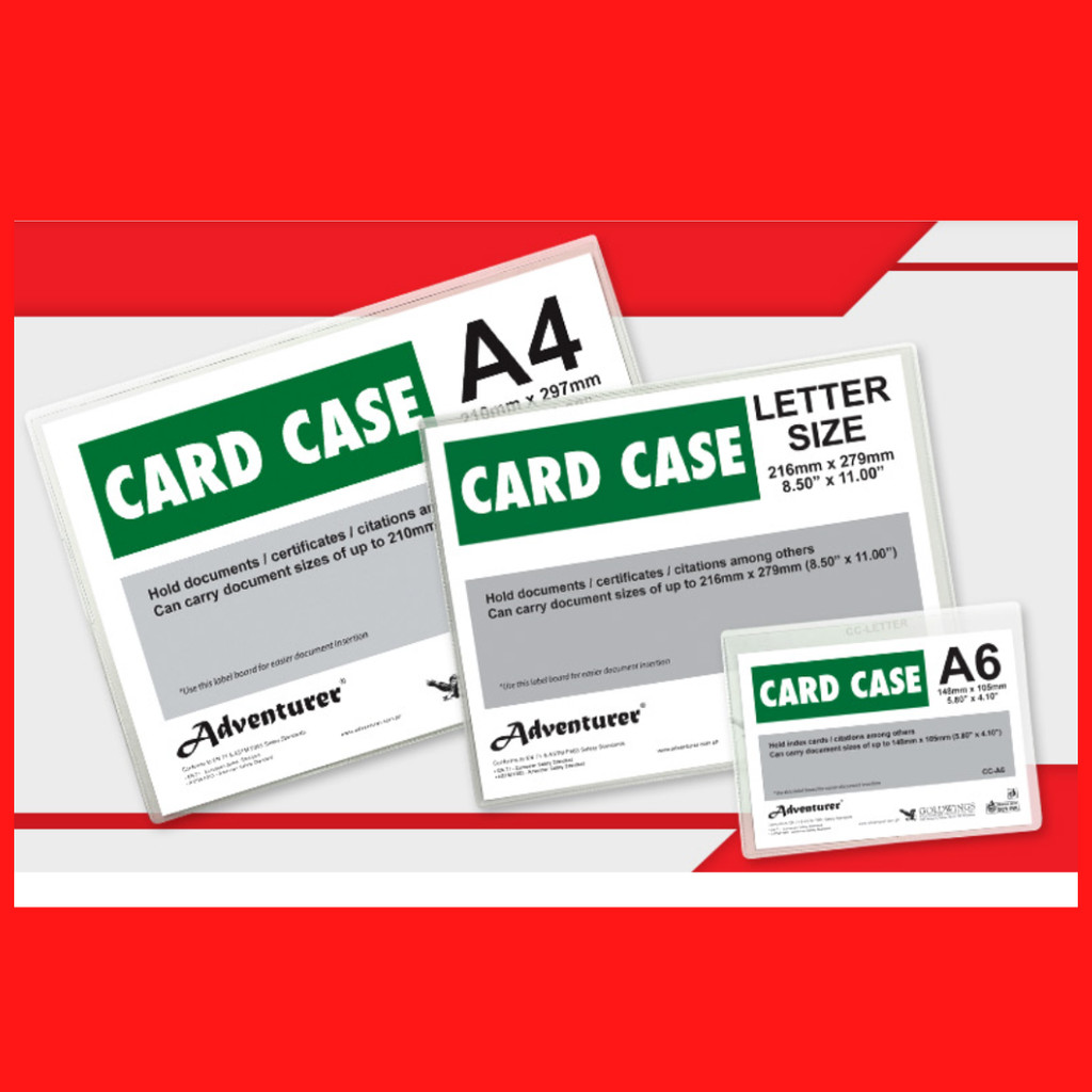 Adventurer Card Case - Sign Holder, Certificate Holder, Menu Holder ...