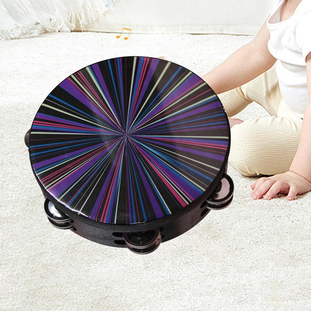 [uguuiya] Drum Tambourine Wooden Sturdy Multifunction Rhythm Musical ...