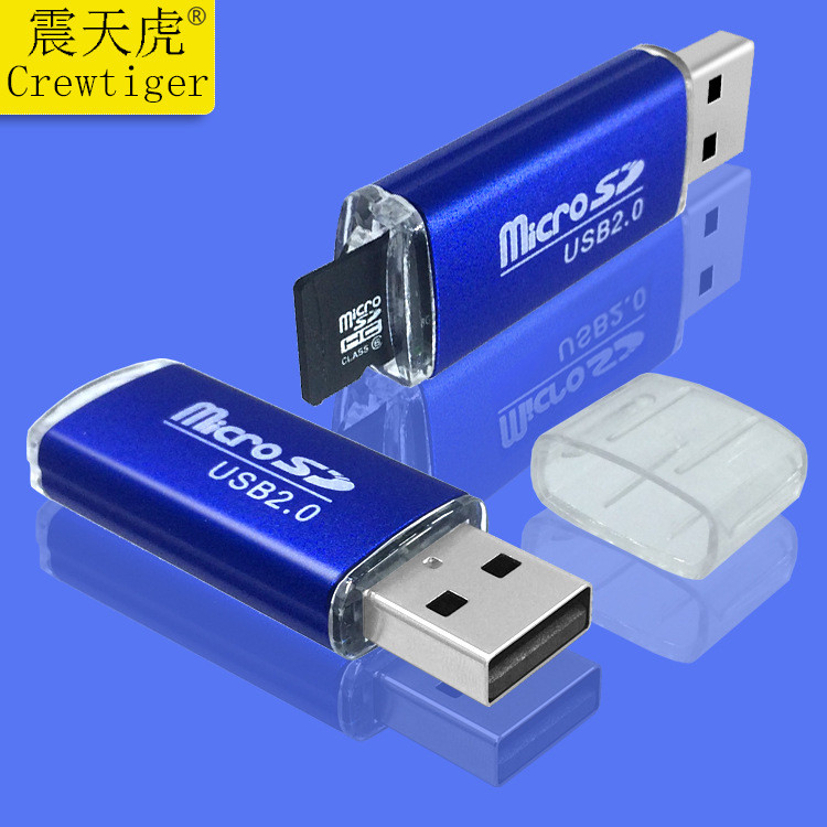 Metal card Reader USB.TFreader Dual Board Bright Color Tiger Zhentian ...