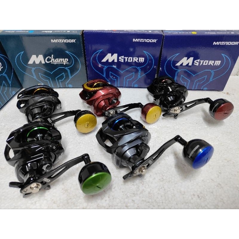 GAWAS MATADOR MSTORM/MCHAMP/MRUSH 300SW JIGGING REEL MESIN PANCING ...