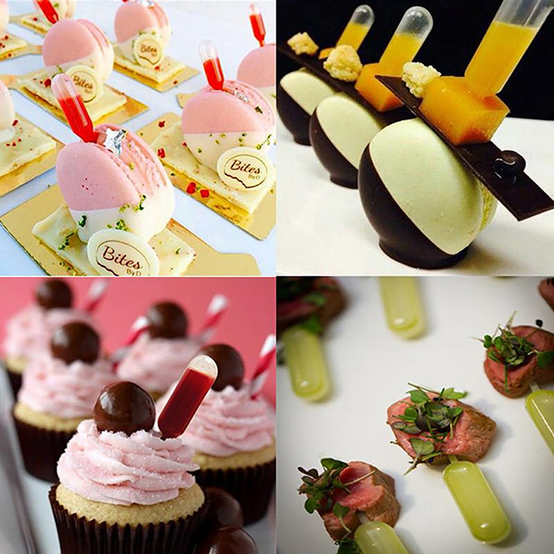 [GNJ] 50pcs Mini Liquid Squeeze Droppers Disposable Jam Dropper For ...