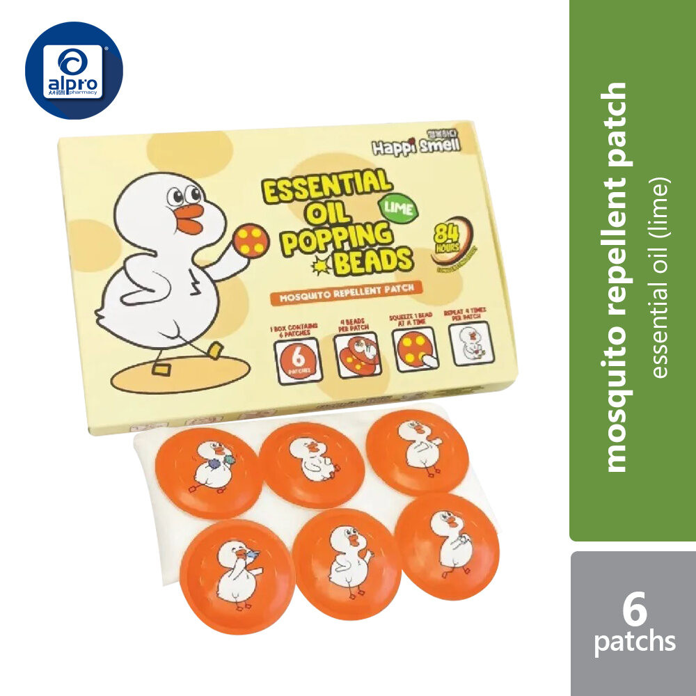 Happi Smell Essential Oil Popping Beads Mosquito Repellent Patch 6s ...