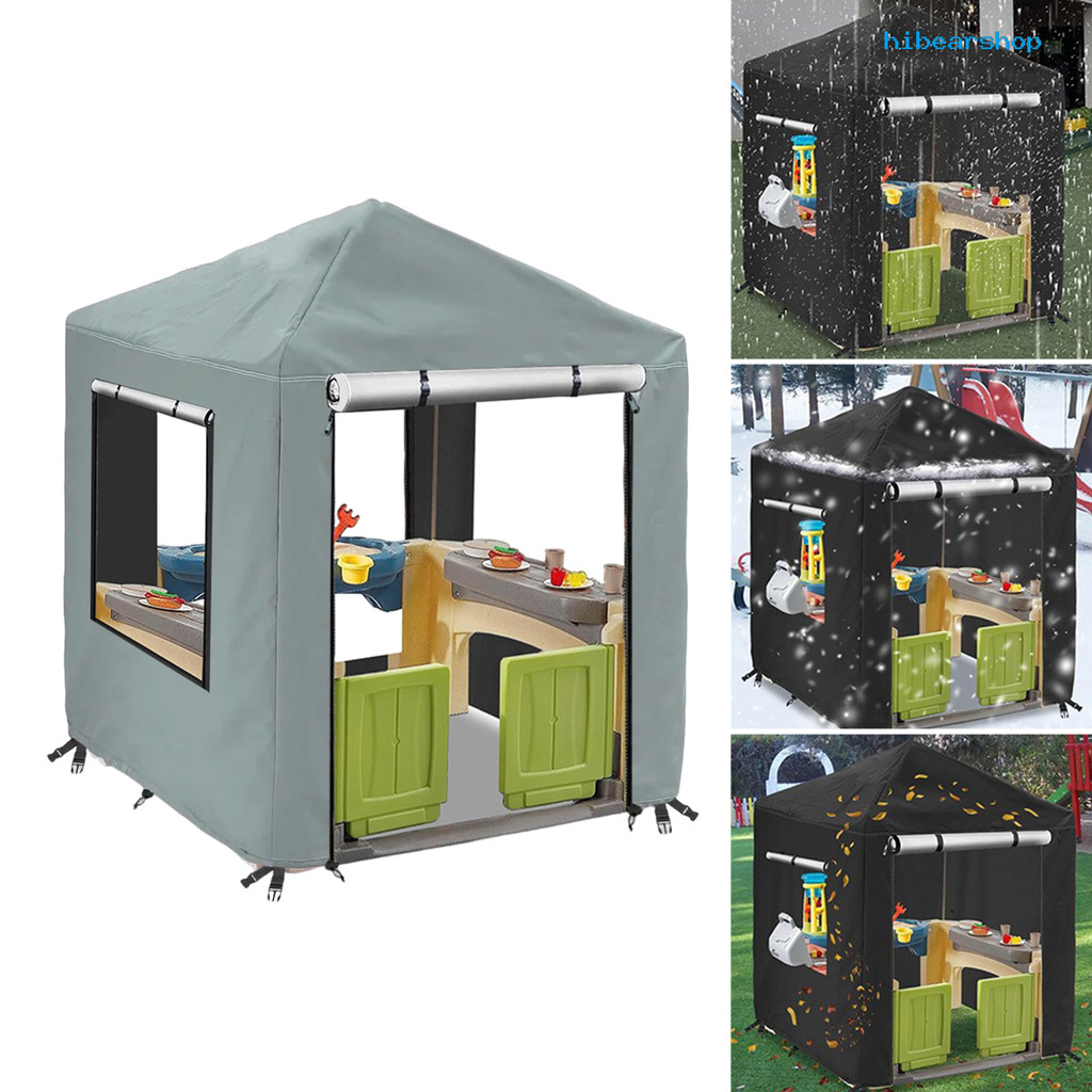 [HBE]Outdoor Kids Playhouse Cover with Zippers Window Waterproof UV ...