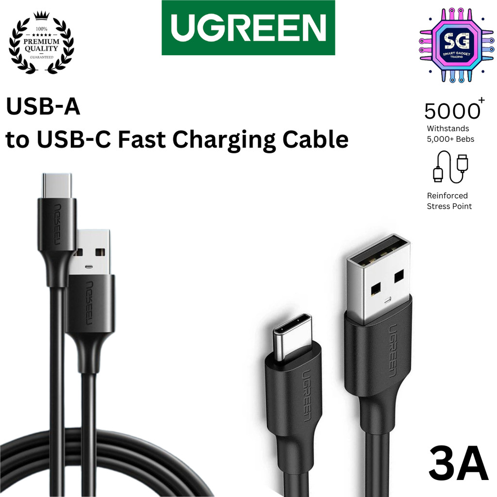 UGREEN USB-A To USB-C Fast Charging Cable 3A | Shopee Malaysia