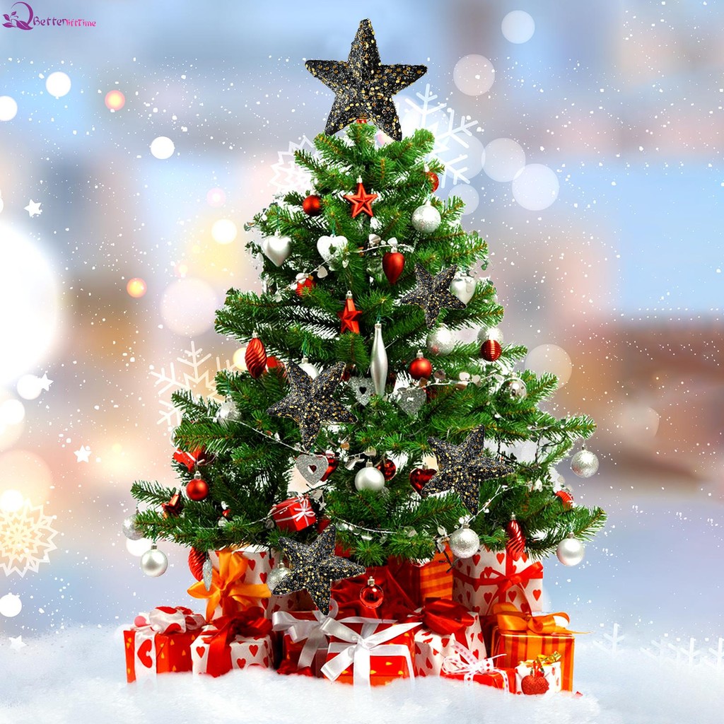 Christmas Tree Topper Star 3D Christmas Star Snow Tree Topper | Shopee ...