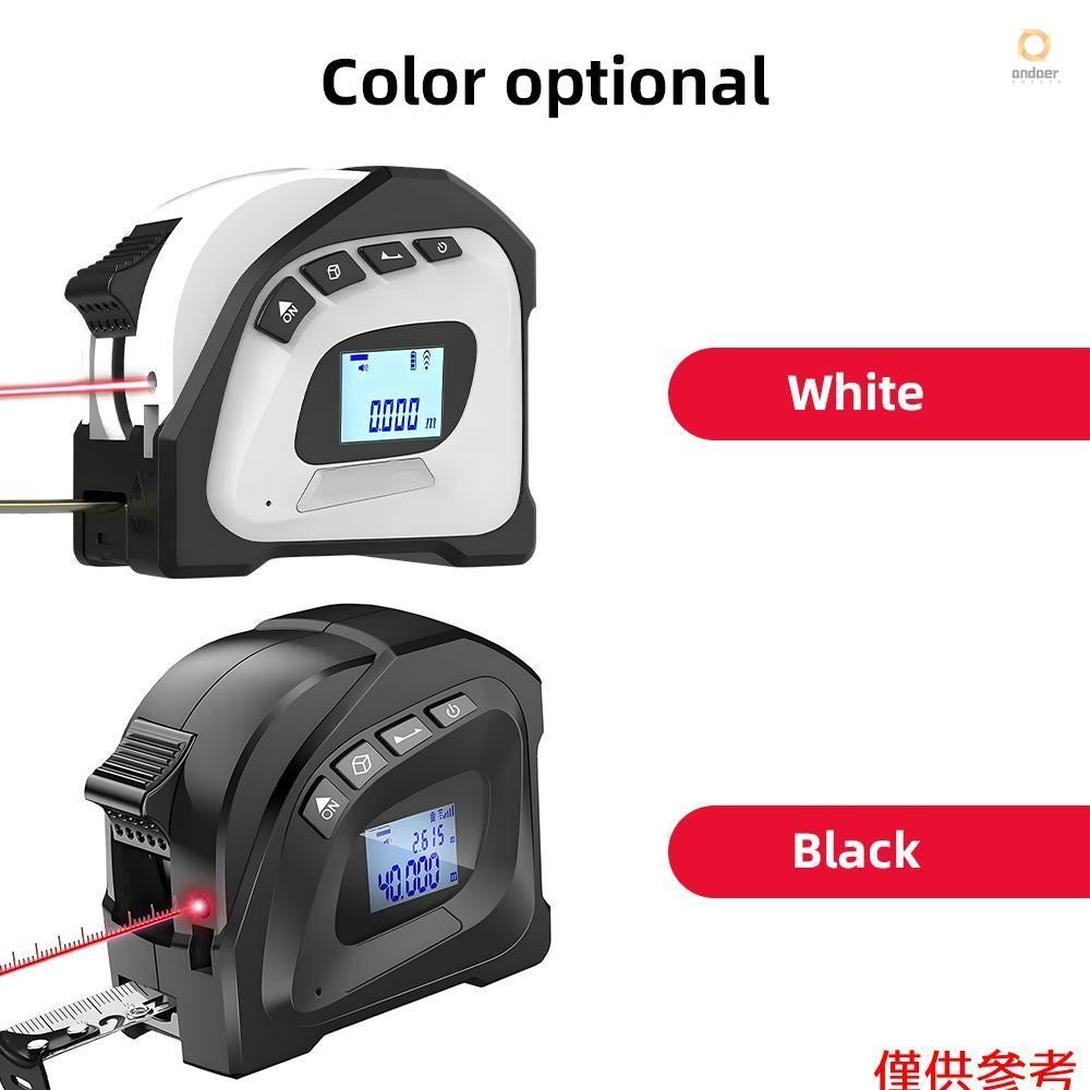 2 in 1 Digital Tape Measure with 130ft/40m Laser Distance Meter 16ft/5m Retractable AutoLock ...
