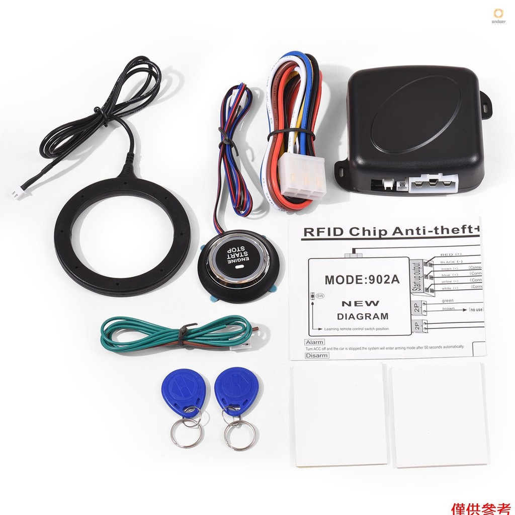Car Alarm System One Click Start System Push to Start Ignition One ...