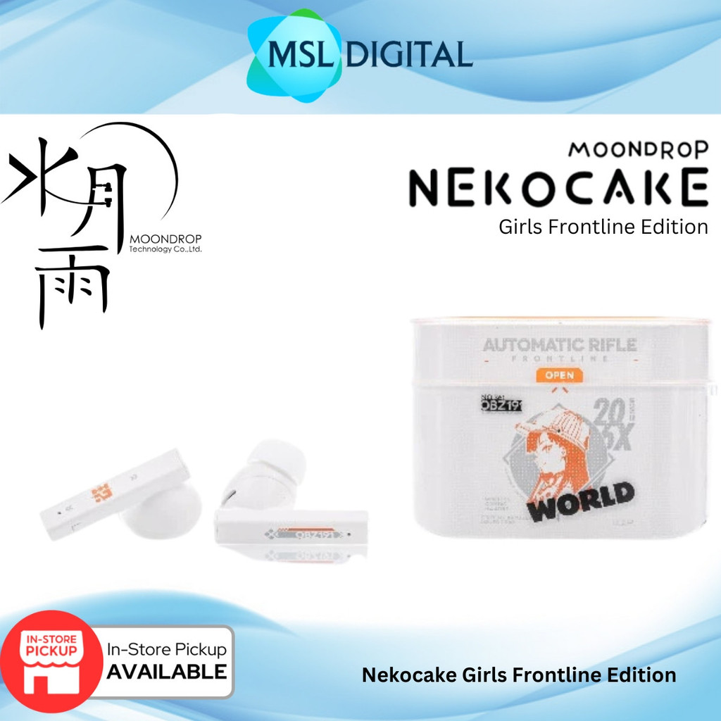 Moondrop Nekocake Girls Frontline Edition True Wireless Earbuds with ...