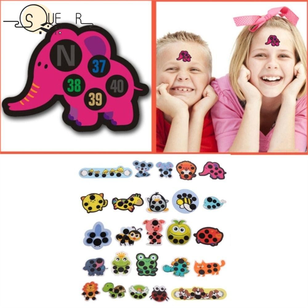 SUEREN Fever Indicator Stickers, Forehead Head Strip Cute Baby ...
