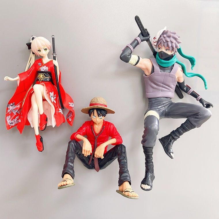 Naruto Refrigerator Stickers Cartoon Anime Figure Kakashi Magnetic ...
