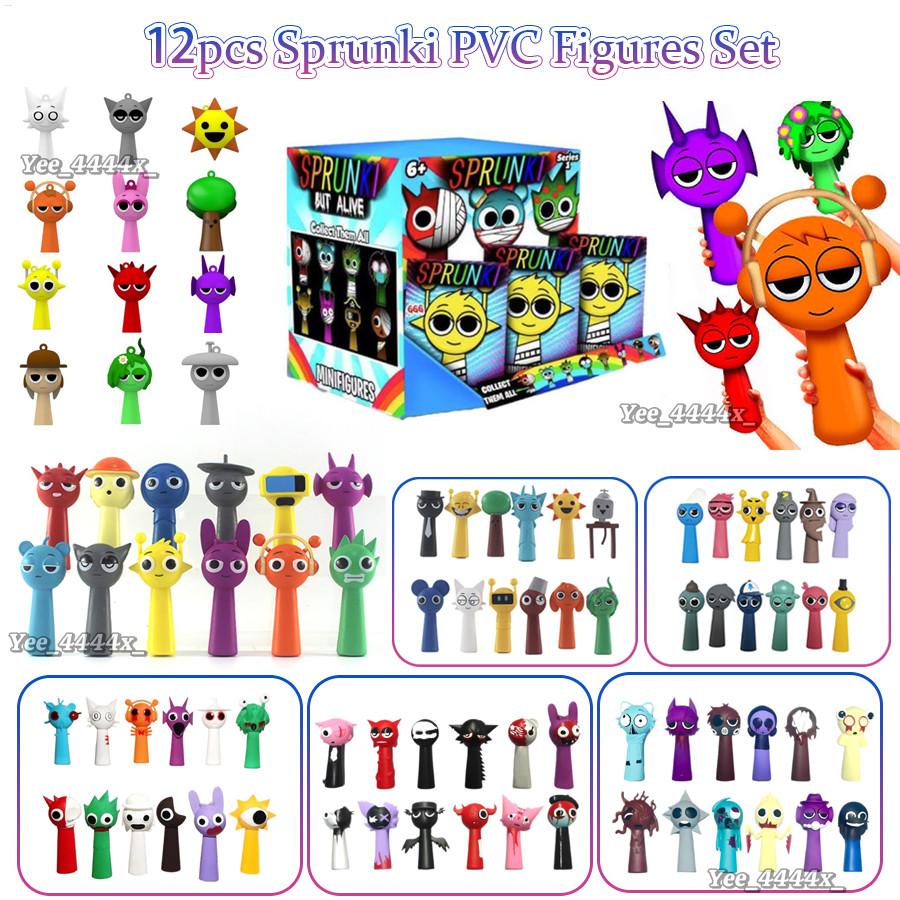 Sprunki PVC action figure Set 12pcs Sprunki Incredibox figures Game ...