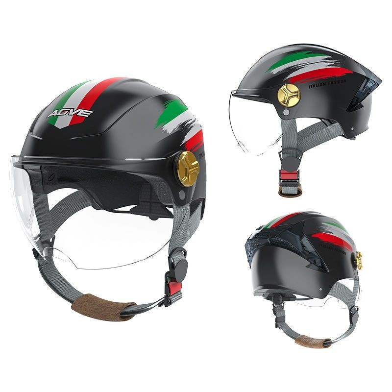 New Style 3C Certified Electric Vehicle Helmet Male AGVE Motorcycle ...