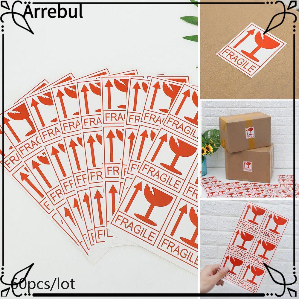 ARREBUL 60pcs/lot Fragile Warning Sticker Durable Adhesive Useful ...