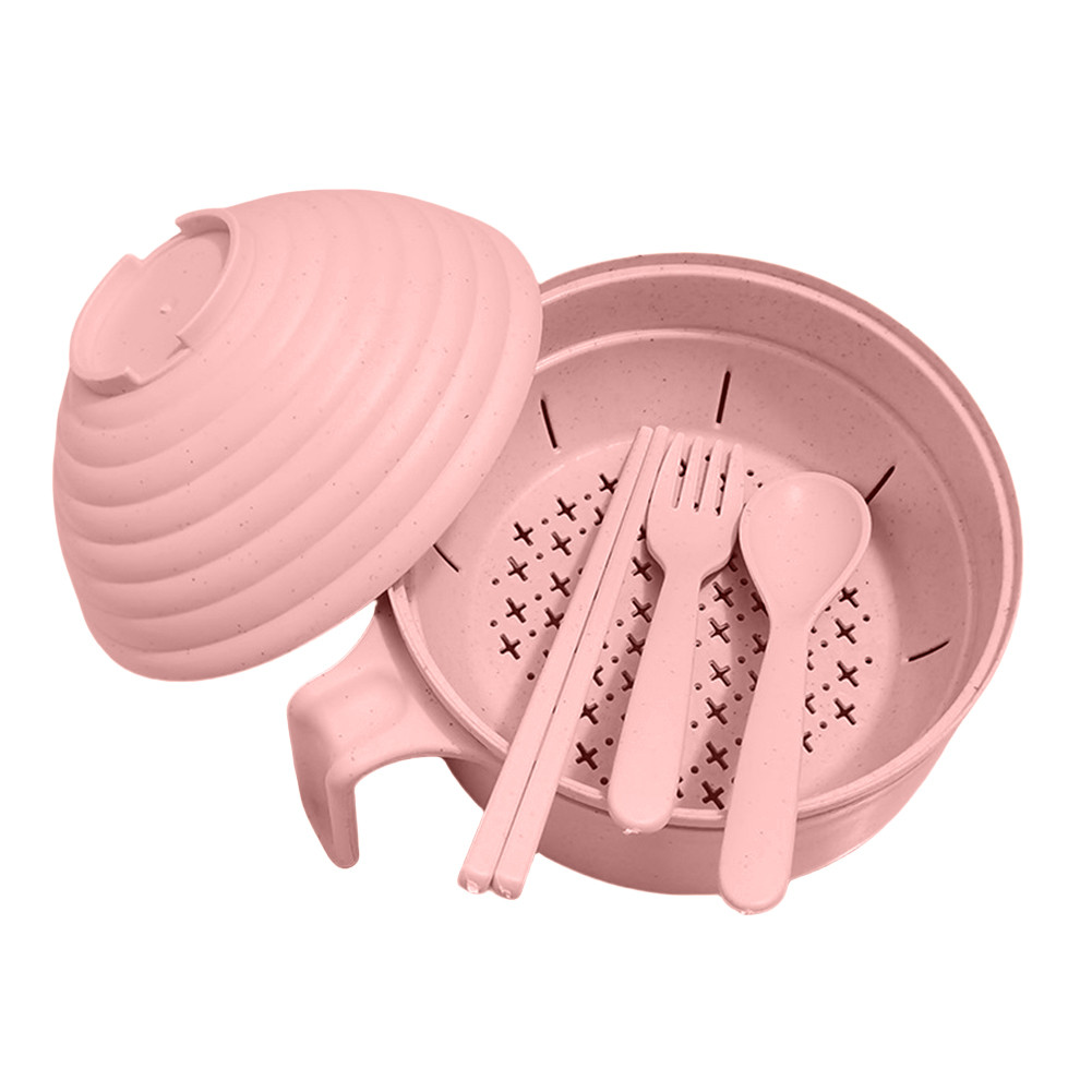 Ramen Cooker Ramen Bowl Set with Spoon Chopsticks Fork Microwave Ramen ...